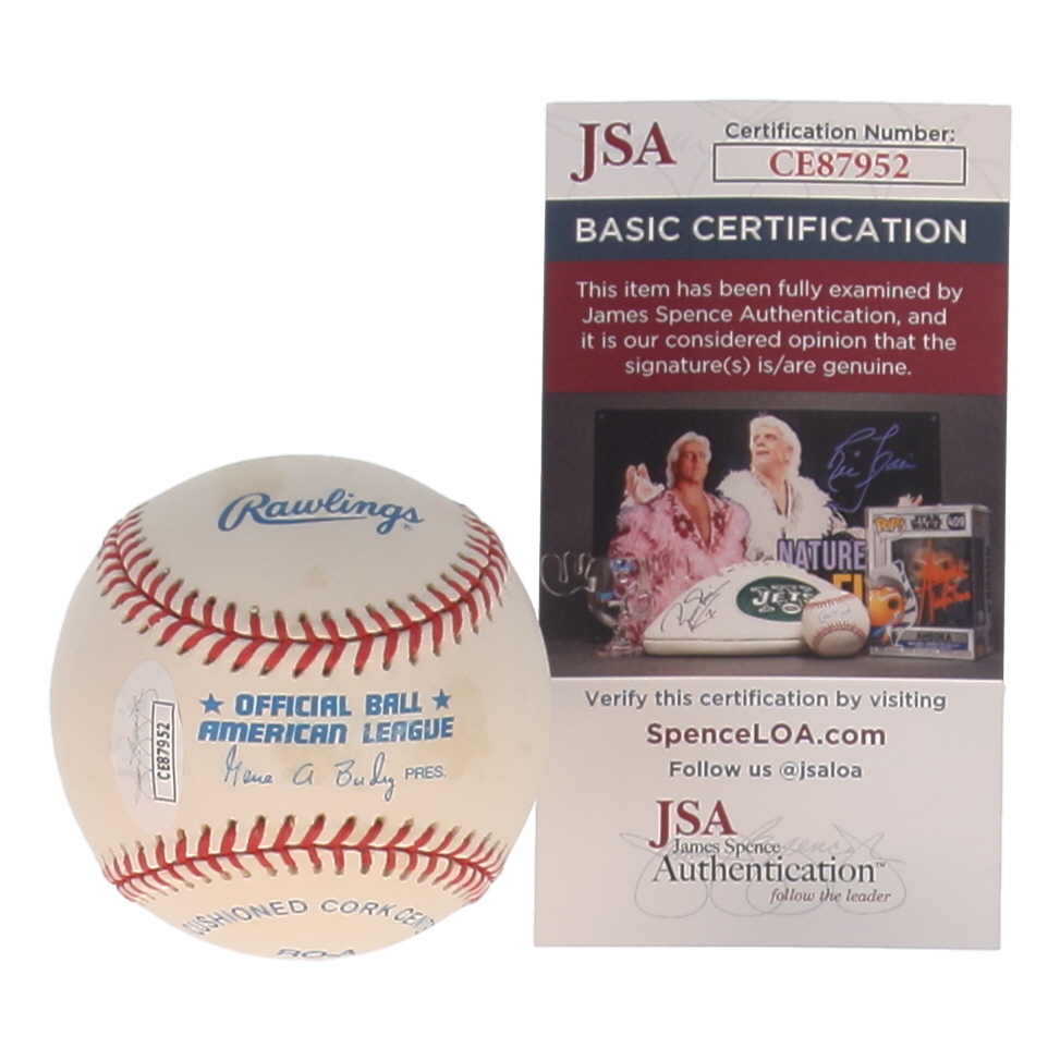 Paul Blair Signed OAL Baseball with Multiple Career Stat Inscriptions (JSA) | Pristine Auction