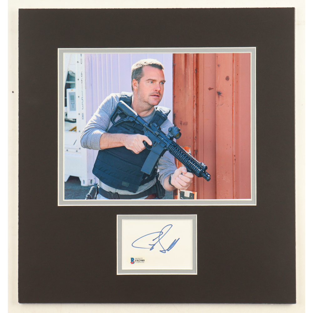 Chris O'Donnell Signed "NCIS" Custom Matted Cut Display with Photo ...