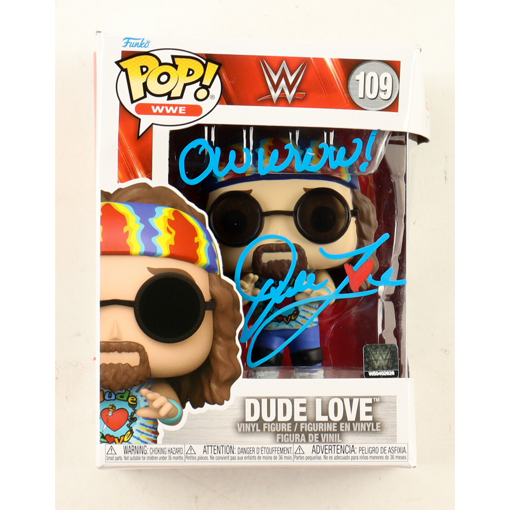 Mick Foley Signed "WWE" #109 Dude Love Funko Pop! Vinyl Figure ...