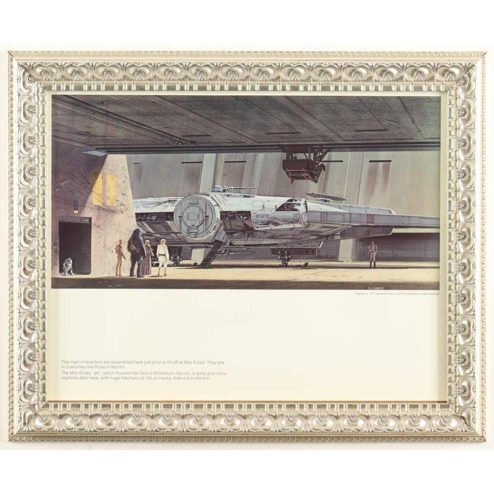 Ralph McQuarrie "Star Wars Millennium Falcon" Custom Framed Pre ...
