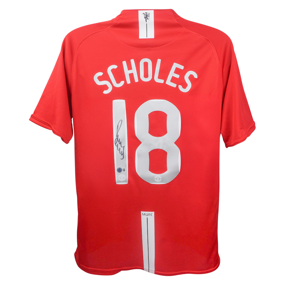 Paul Scholes Signed Manchester Nike Authentic Jersey (Beckett ...