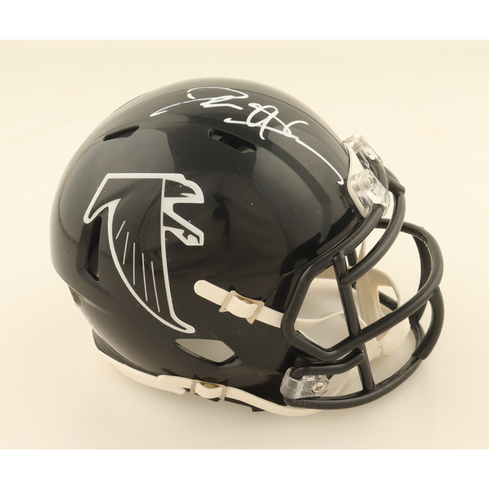 Deion Sanders Signed Falcons Throwback Alternate Speed Mini Helmet ...