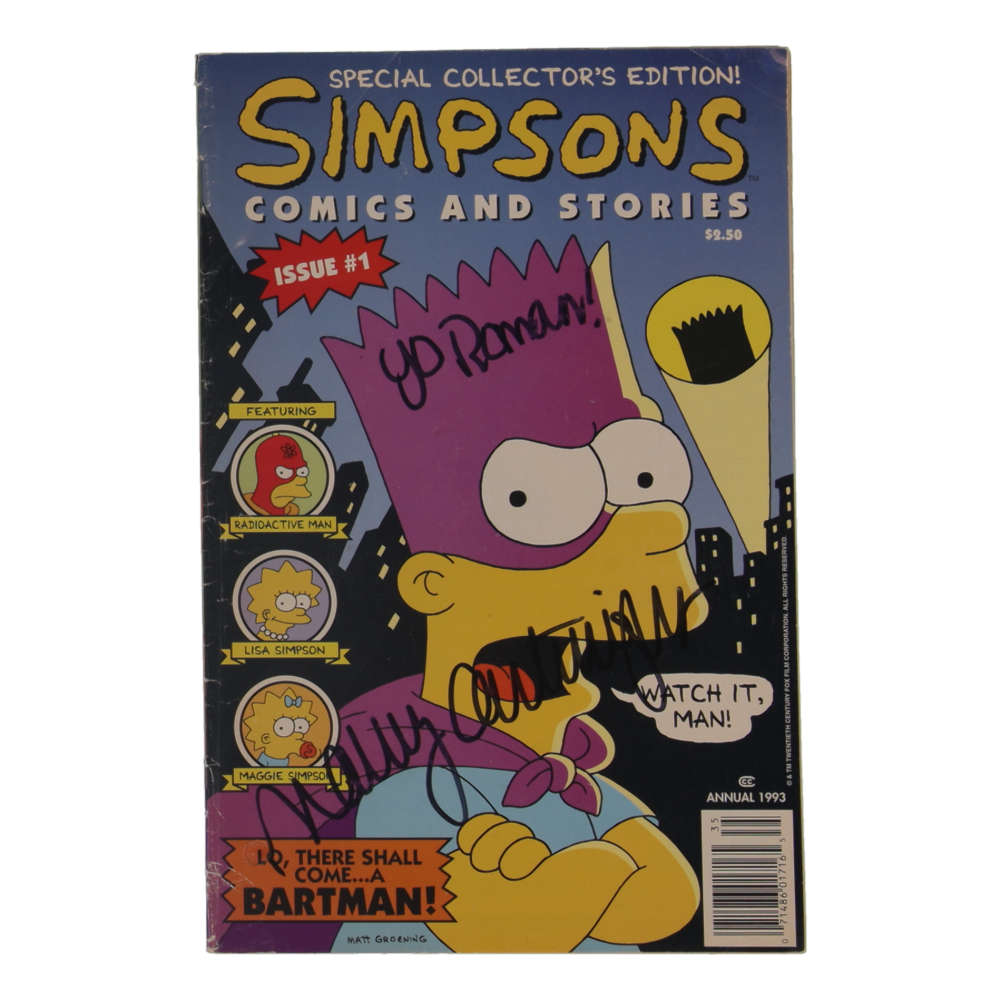 Nancy Cartwright Signed 1993 "Simpsons Comics and Stories" Issue #1B ...