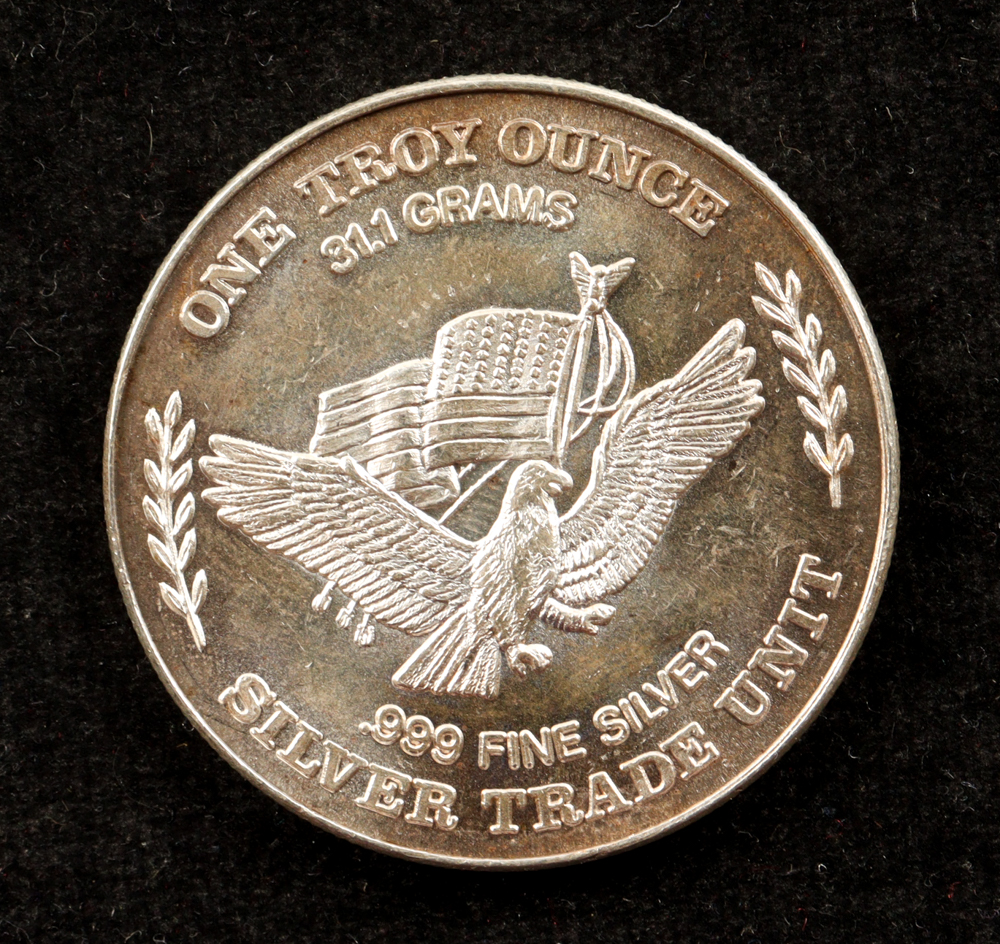 1981 U.S. Assay Office 1 Ounce .999 Fine Silver Vintage Bullion Round ...