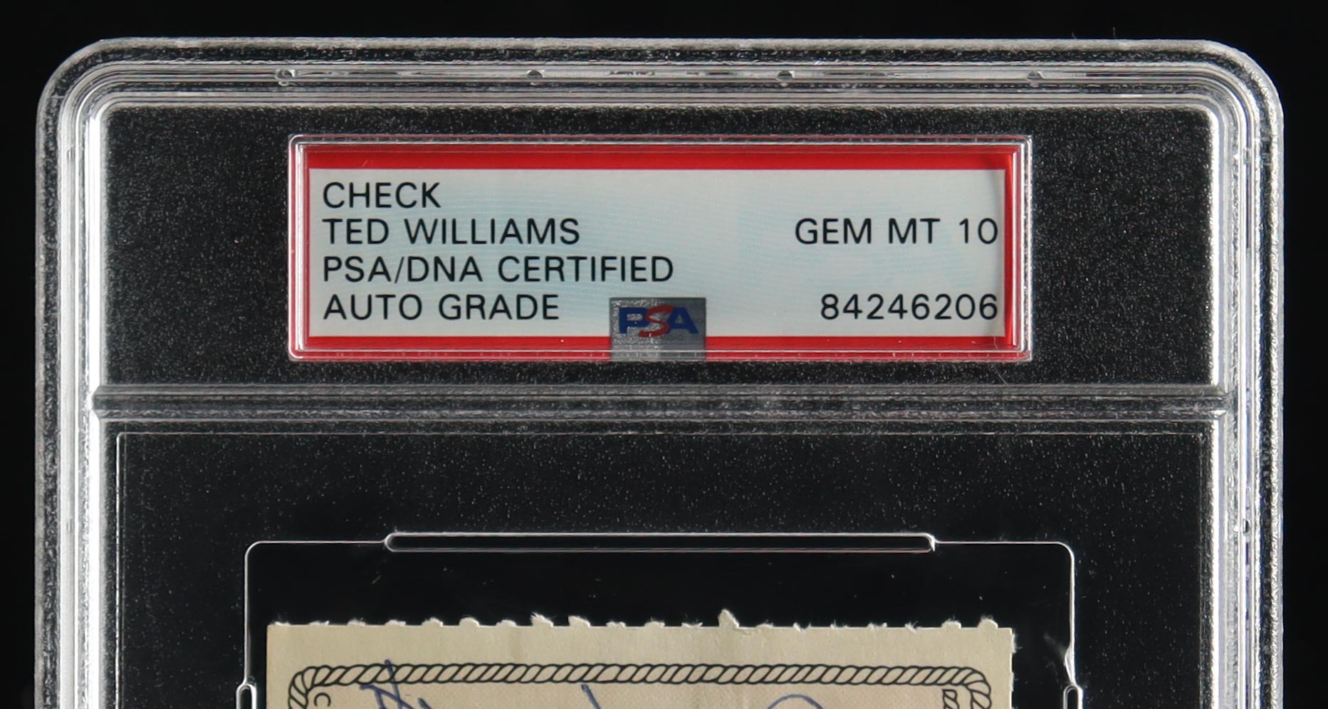 Ted Williams Signed 1975 Personal Check with Rare Full-Name Signature ...