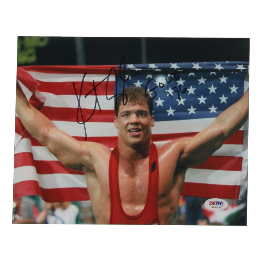 Kurt Angle Signed Olympic 8x10 Photo Inscribed "Gold '96" (PSA ...