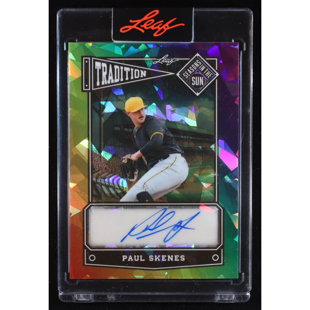 Paul Skenes 2025 Leaf Season in the Sun Tradition Autograph Rainbow Ice #TPS1 #3/10 | Pristine ...