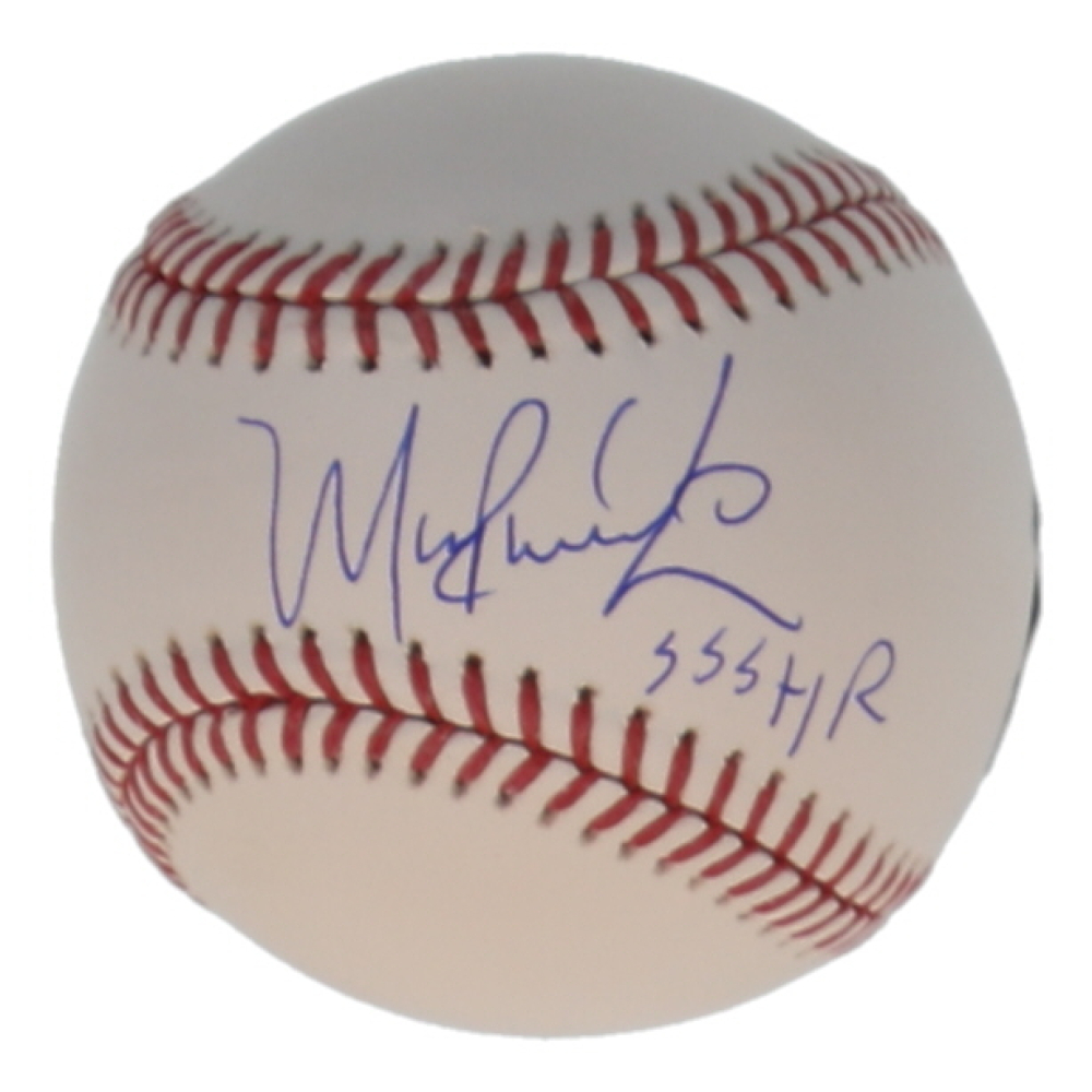 Manny Ramirez Signed OML Baseball Inscribed "555 HR" (Beckett ...