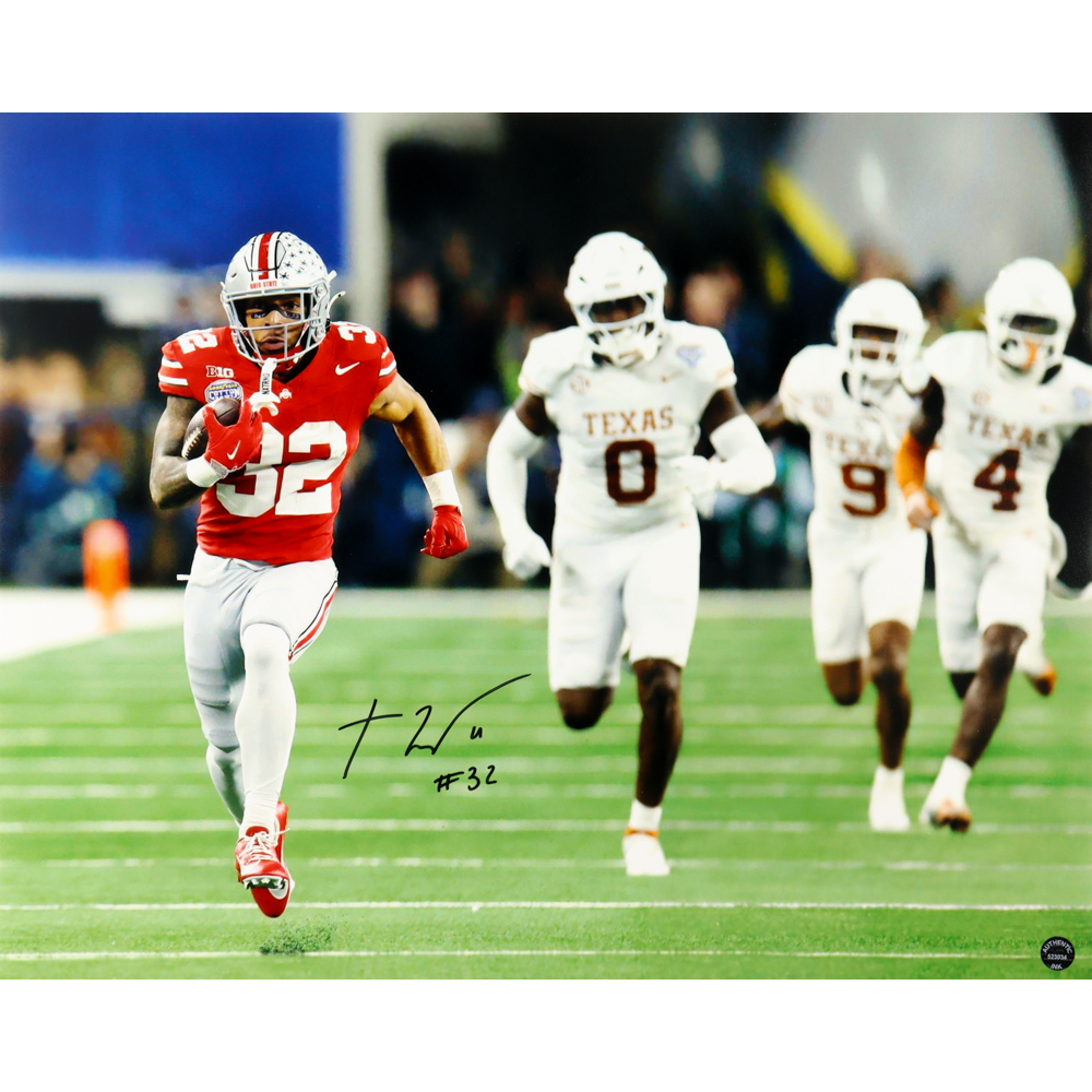 TreVeyon Henderson Signed Ohio State Buckeyes 16x20 Photo (Authentic ...
