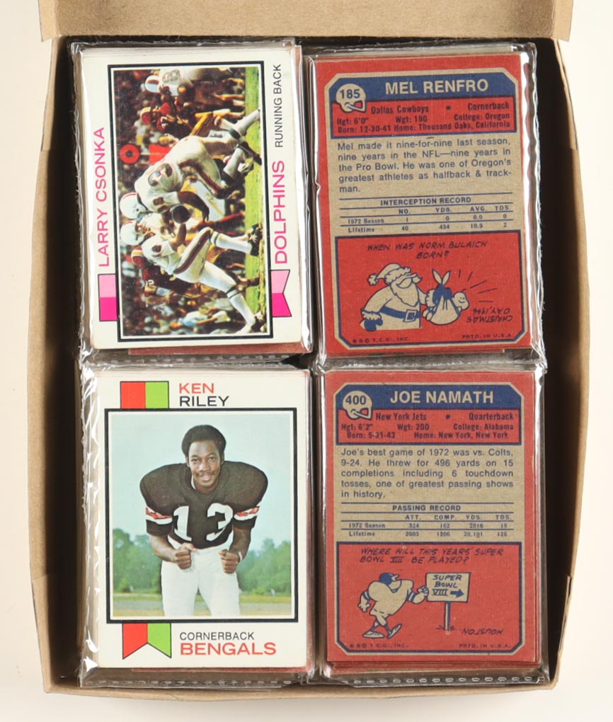 1973 Topps Football Card Fun Pack Box with (20) Packs | Pristine Auction