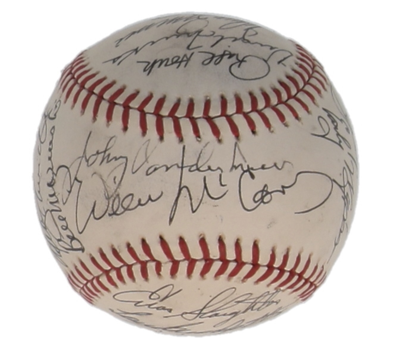 Baseball HOFers & Stars OL Baseball Signed by (19) with Johnny Vander ...