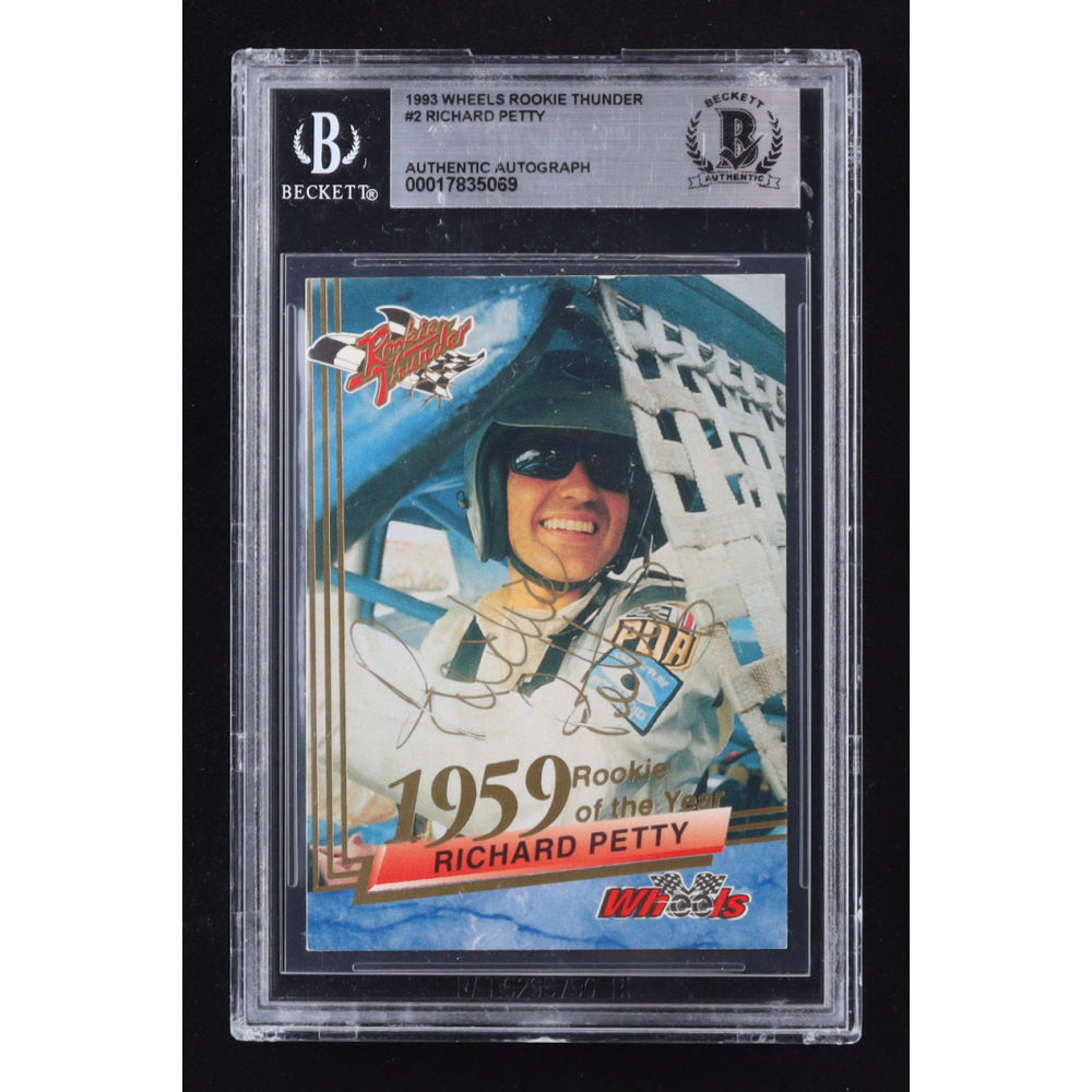 Richard Petty Signed 1993 Wheels Rookie Thunder #2 (BGS) | Pristine Auction