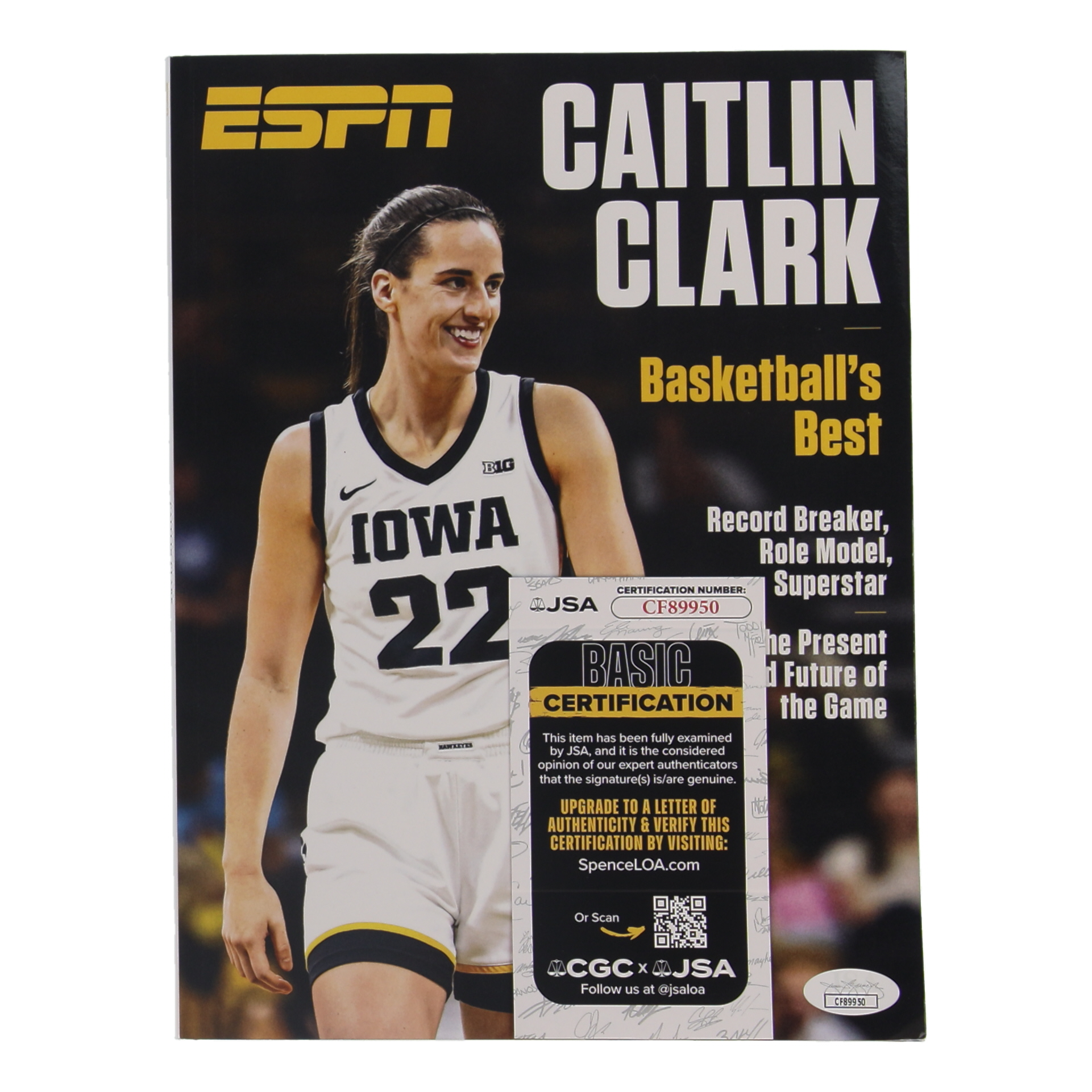 Caitlin Clark Signed Commemorative ESPN Magazine (JSA) | Pristine Auction
