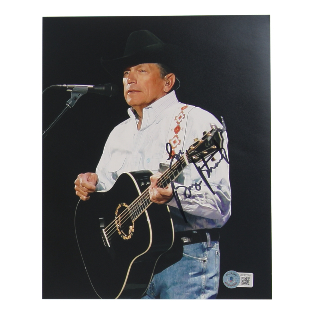 George Strait Signed 8x10 Photo Inscribed "Love" (Beckett) | Pristine ...