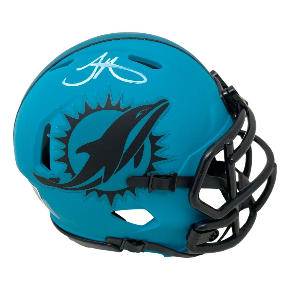 Tyreek Hill Signed Dolphins Rave Alternate Mini Speed Helmet (Beckett ...