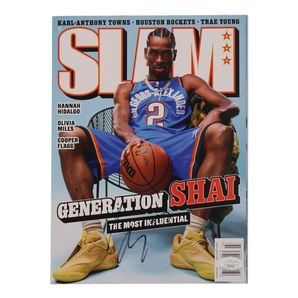 Shai Gilgeous-Alexander Signed 2025 "SLAM" Magazine (JSA) | Pristine Auction