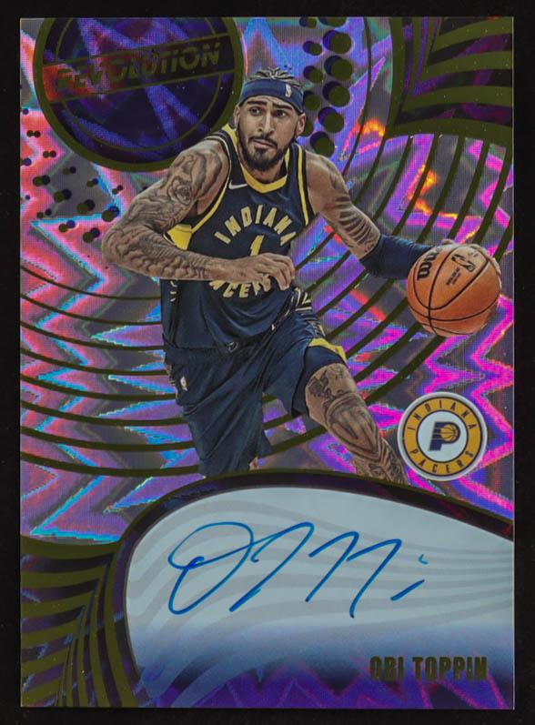 Obi Toppin 2024 Panini Revolution Autograph Hyper #47 RC #19/75 ...