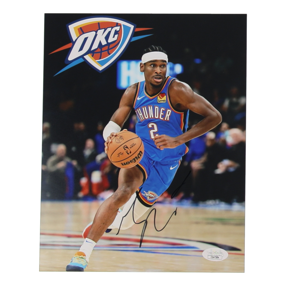 Shai Gilgeous-Alexander Signed Thunder 8x10 Photo (JSA) | Pristine Auction