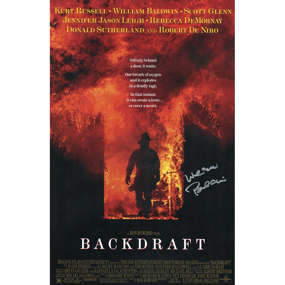 William Baldwin Signed "Backdraft" 11x17 Movie Poster Print (Schwartz ...