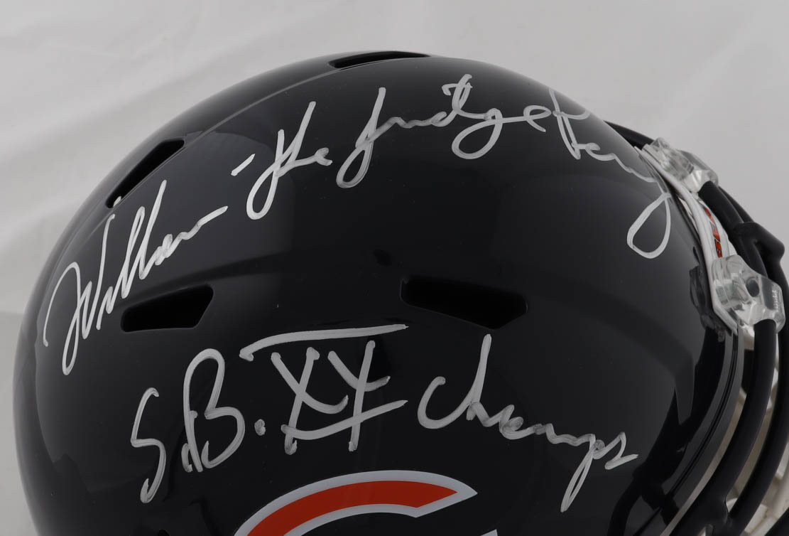 William Perry Signed Bears Full-Size Speed Helmet Inscribed "The Fridge ...