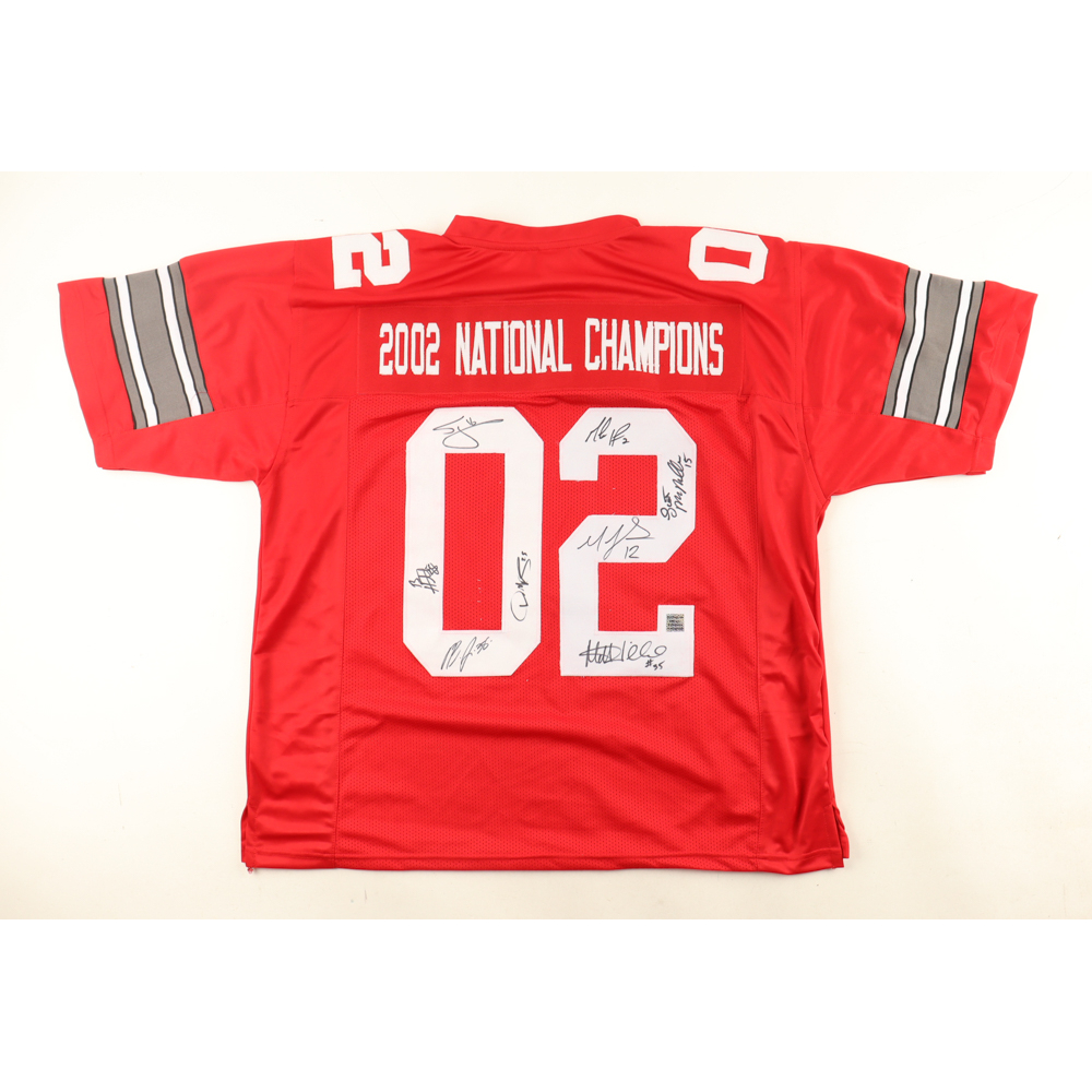 "2002 National Champions" Jersey Signed by (8) with Branden Joe, Donnie ...