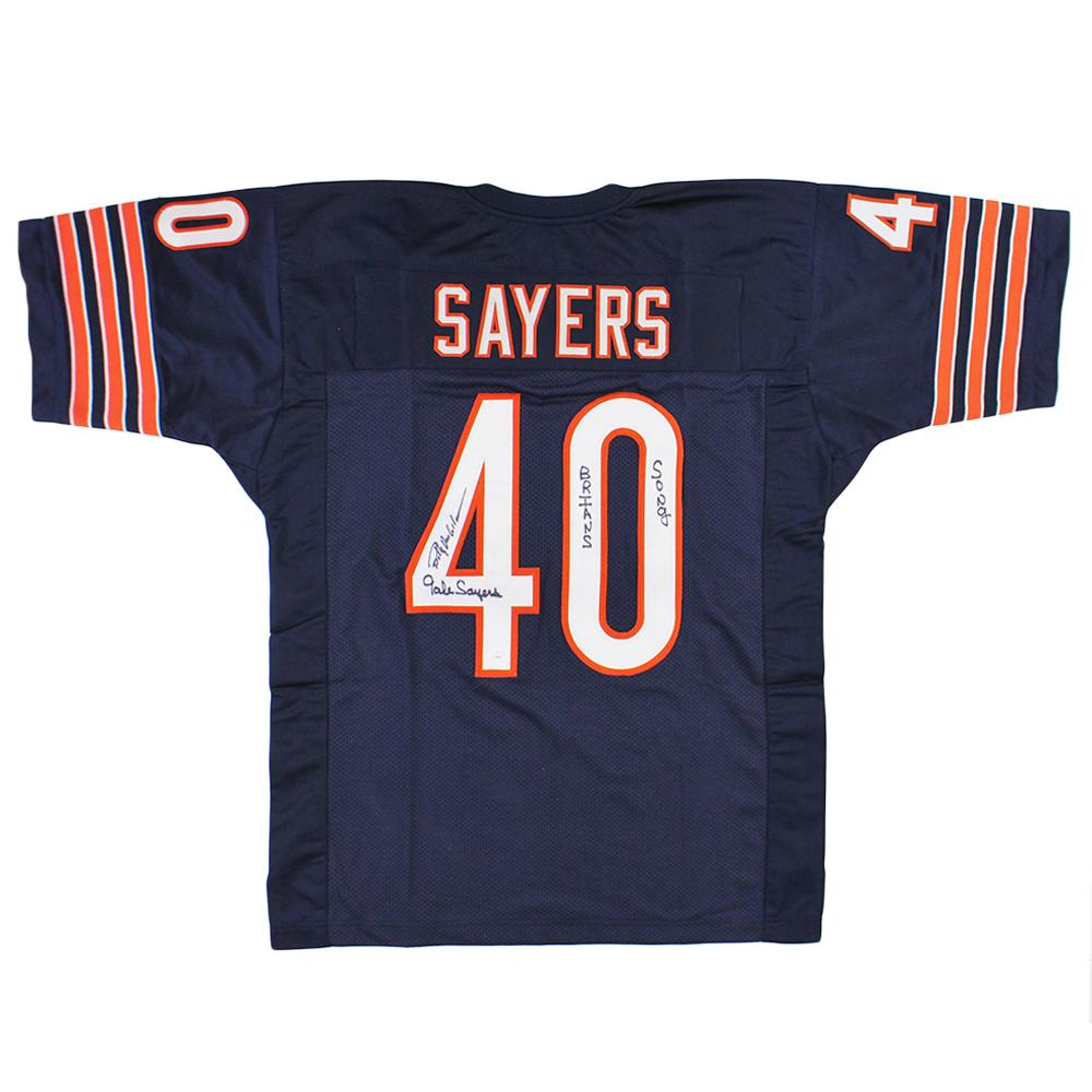 Gale Sayers & Billy Dee Williams Signed Jersey Inscribed "Brian's Song ...