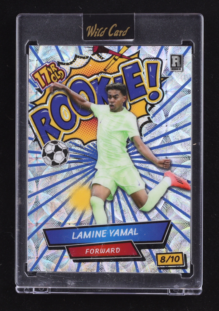 Lamine Yamal 2024 Wild Card Lamine Yamal Comix #ACRG-LY3 Blue Lines #8/10 RC | Pristine Auction