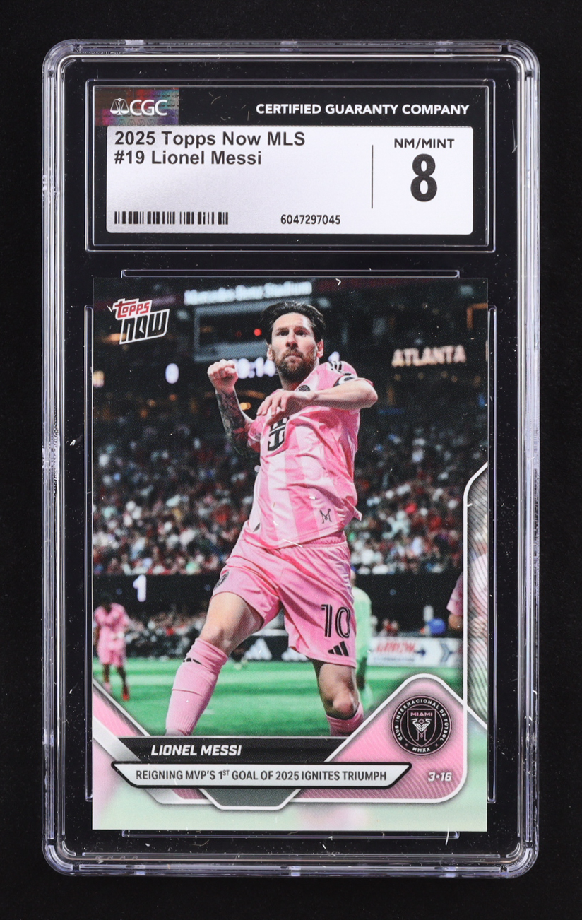 Lionel Messi 2025 Topps Now MLS #19 (CGC 8) | Pristine Auction