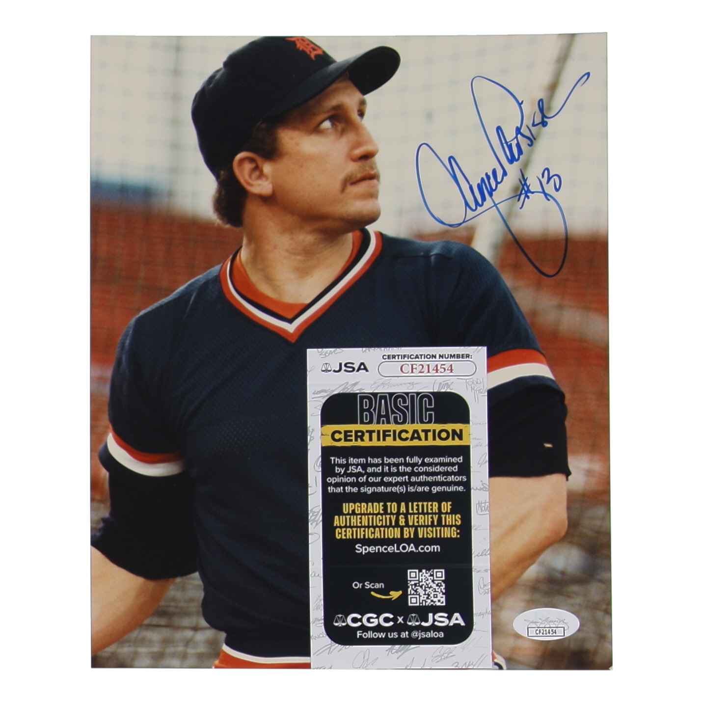 Lance Parrish Signed Tigers 8x10 Photo (JSA) | Pristine Auction