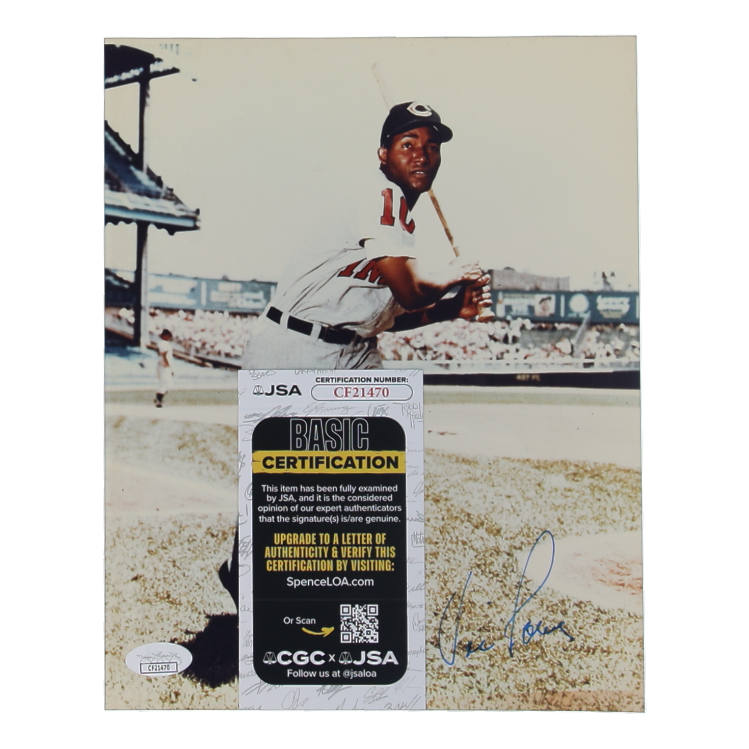 Vic Power Signed Indians 8x10 Photo (JSA) | Pristine Auction