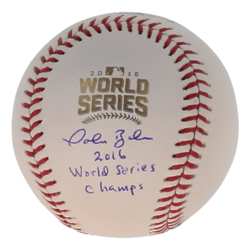 John Baker Signed Official 2016 World Series Logo Baseball Inscribed ...