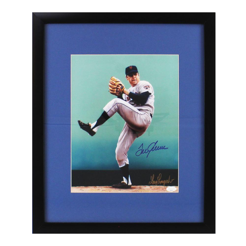 Tom Seaver Signed Mets Custom Framed Photo Display (JSA) | Pristine Auction