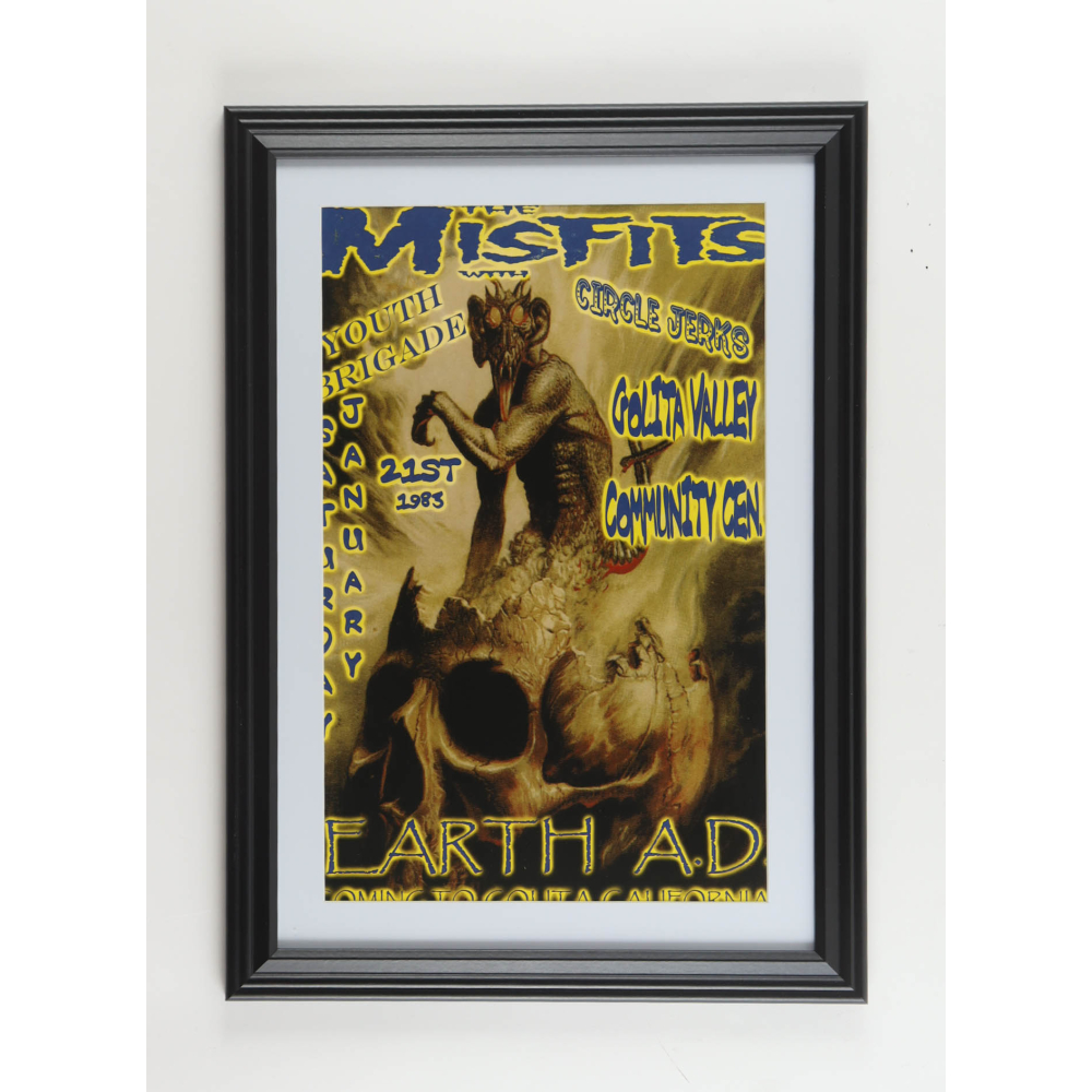 1983 "The Misfits" Golita Valley Concert Custom Framed Poster Display ...