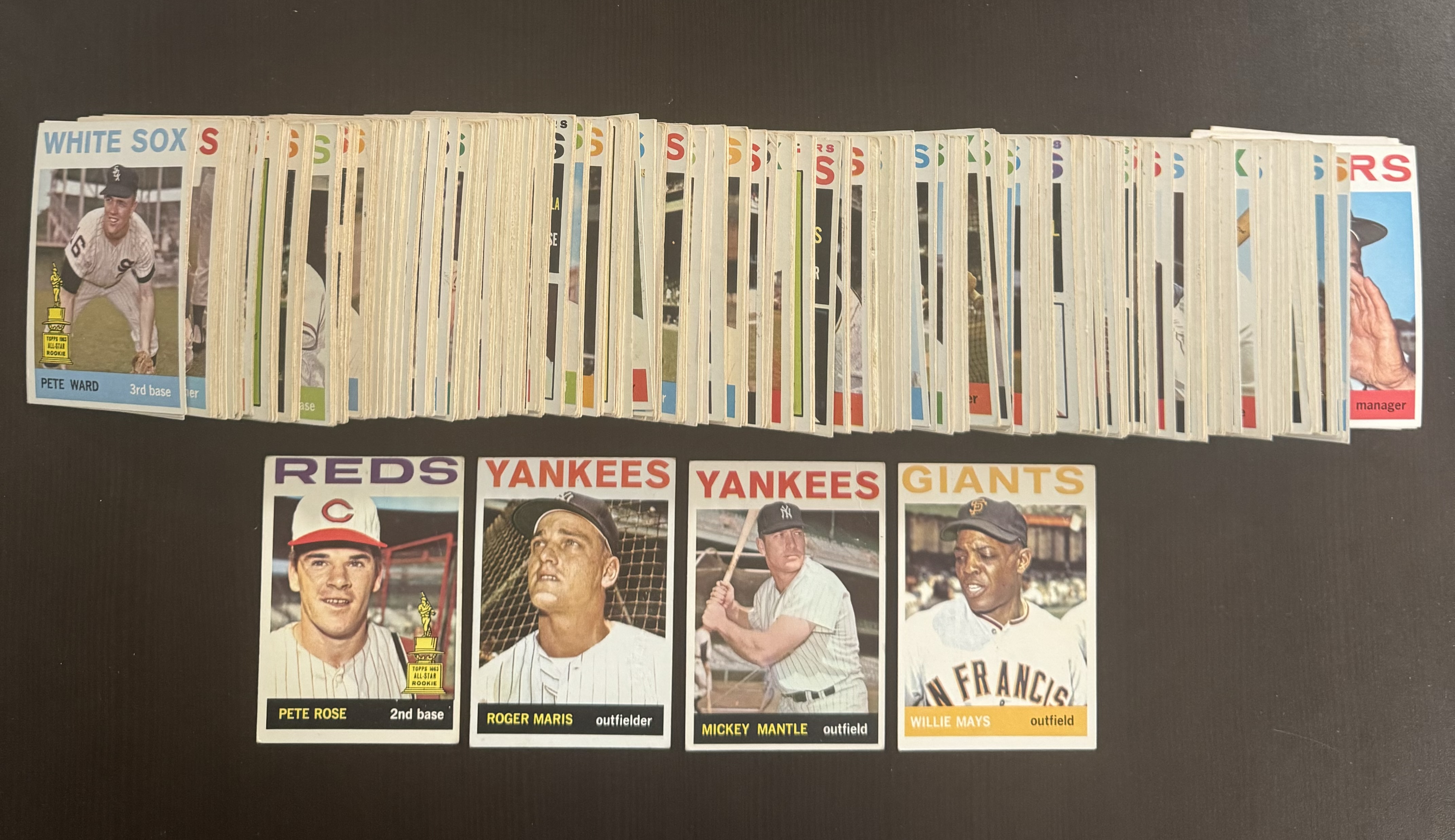 1964 Topps Baseball Complete Set of (587) Cards with Mickey Mantle ...