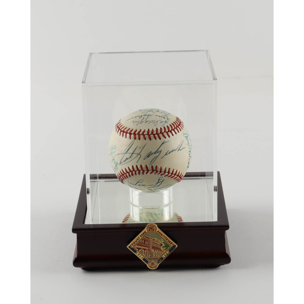 1967 Boston Red Sox OAL Baseball with Display Case Signed by (21) with ...