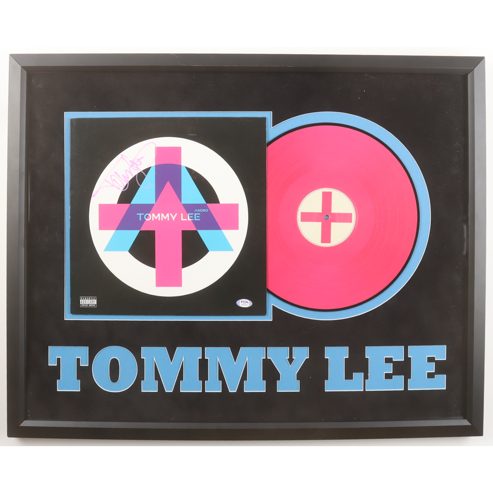 Tommy Lee Signed Custom Framed "Andro" Vinyl Album Cover Display with ...