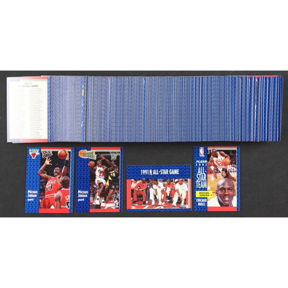 1991-92 Fleer Basketball Series 1 Complete Set of (240) Cards with ...