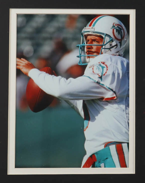 Dan Marino Signed Custom Framed Jersey Display with Marino Pin (JSA ...