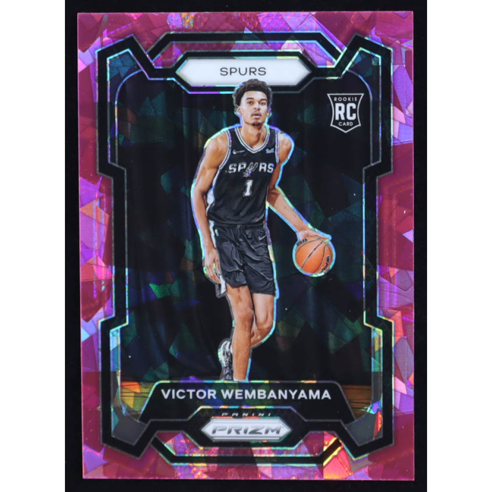 Victor Wembanyama 2023-24 Panini Prizm Prizms Pink Ice #136 RC | Pristine Auction