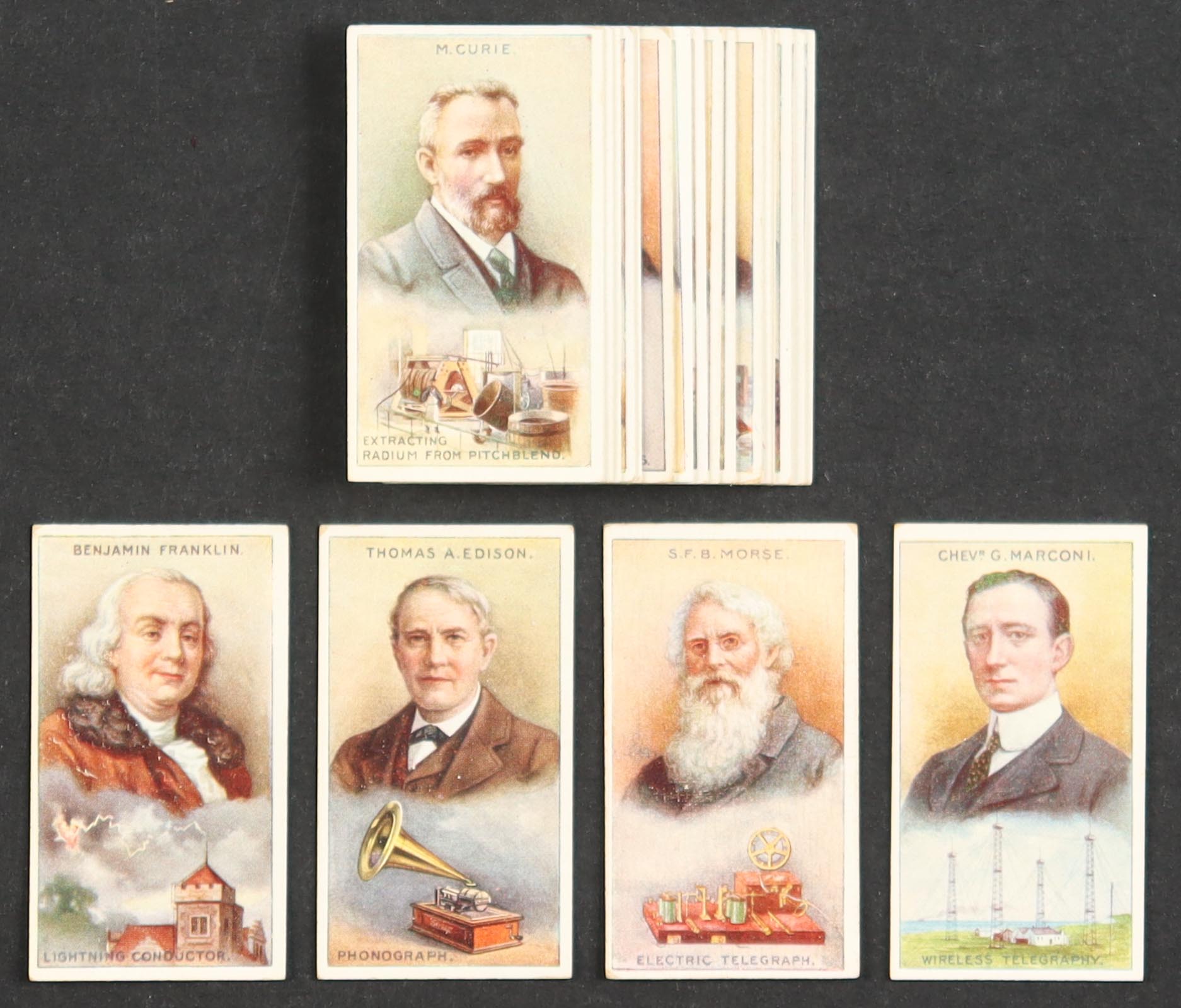 1924 Bucktrout "Inventors" Complete Set of (20) Cigarette Cards With ...