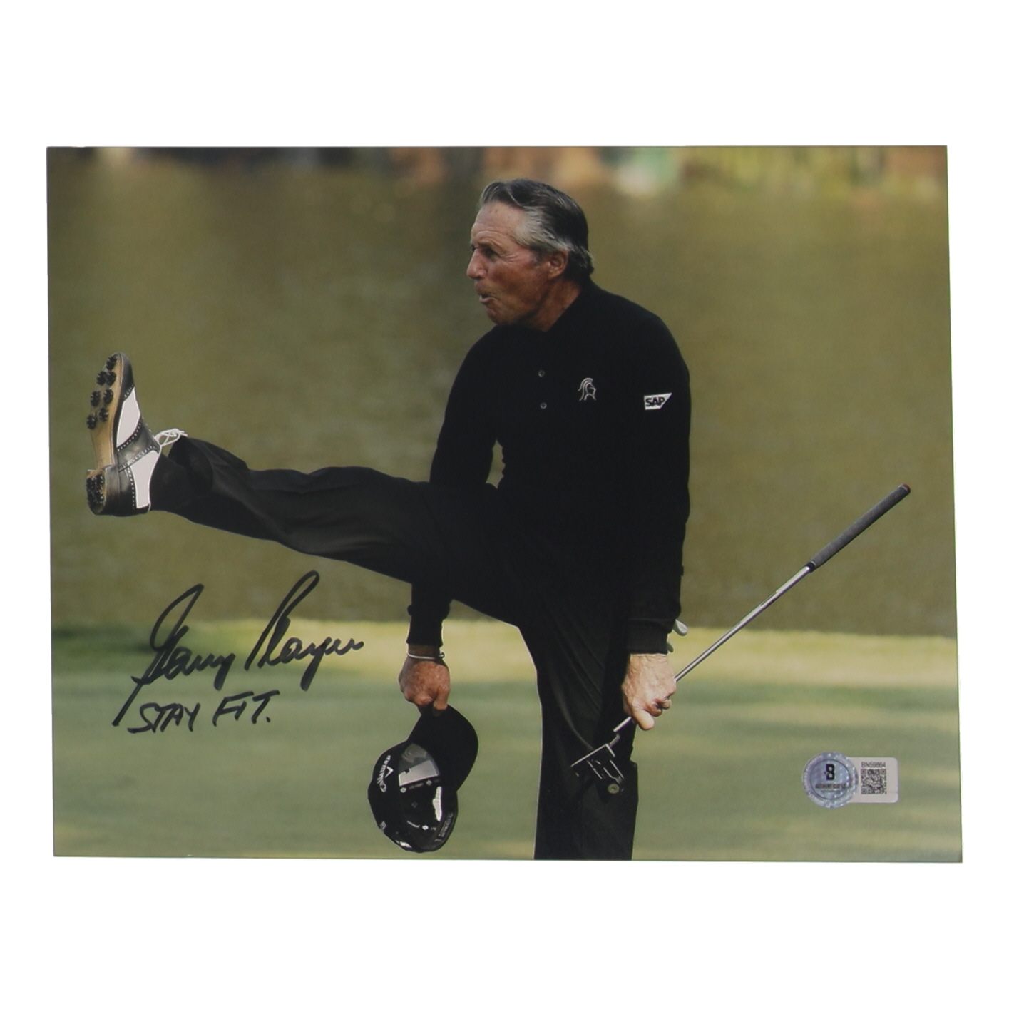 Gary Player Signed 8x10 Photo Inscribed "Stay Fit" (Beckett) | Pristine ...