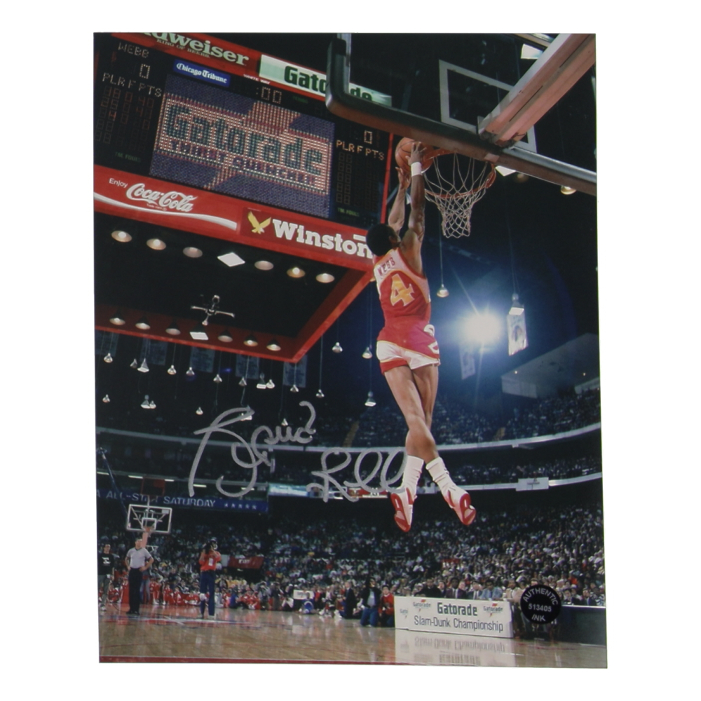 Spud Webb Signed Hawks 8x10 Photo (Authentic Ink) | Pristine Auction