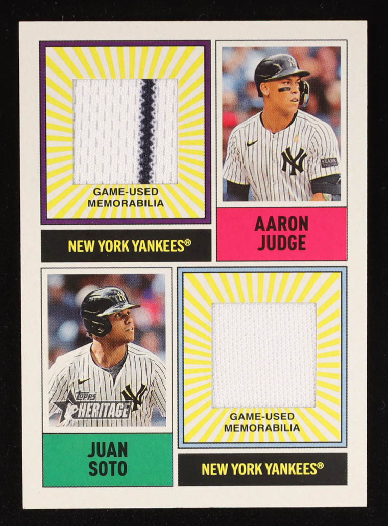 Juan Soto / Aaron Judge 2025 Topps Heritage MLB Collection Dual Player ...