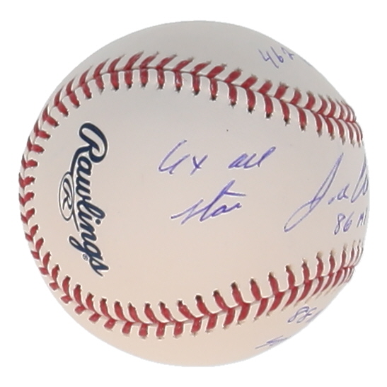 Jose Canseco Signed OML Baseball with Multiple Career Stat Inscriptions ...