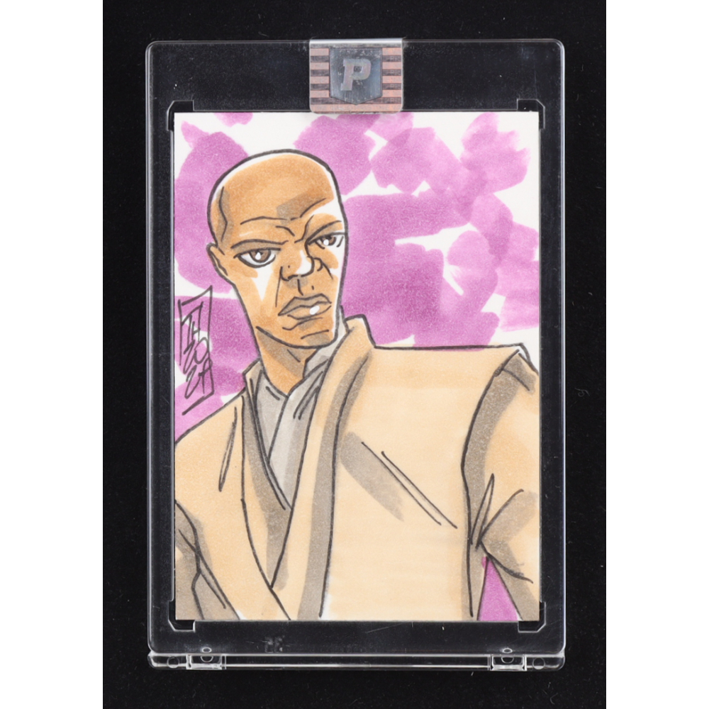 Mace Windu (Clone Wars) | Star Wars | Original Art Sketch Card by Tom ...