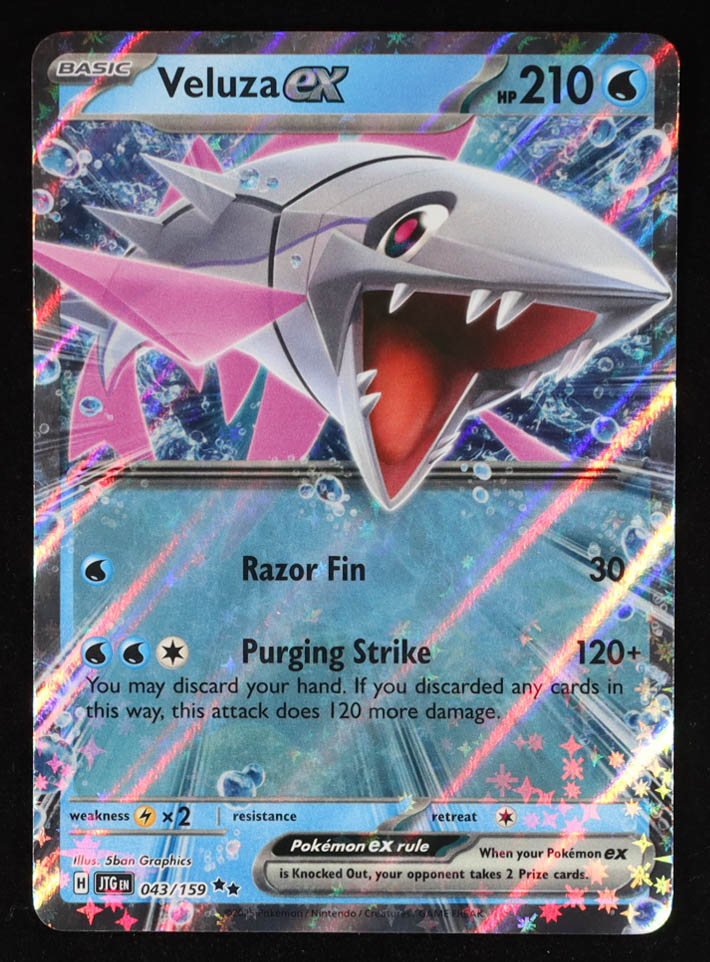 Veluza ex 2025 Pokemon Scarlet and Violet Journey Together #43 Holo ...