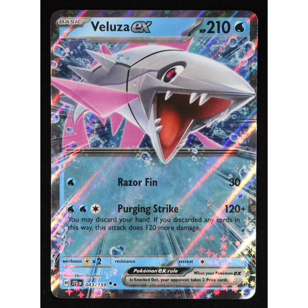 Veluza ex 2025 Pokemon Scarlet and Violet Journey Together #43 Holo ...