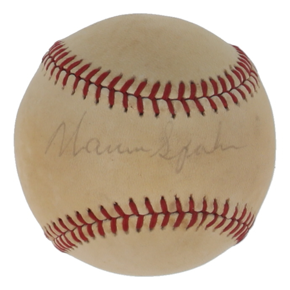 Warren Spahn Signed ONL Baseball (PSA) | Pristine Auction