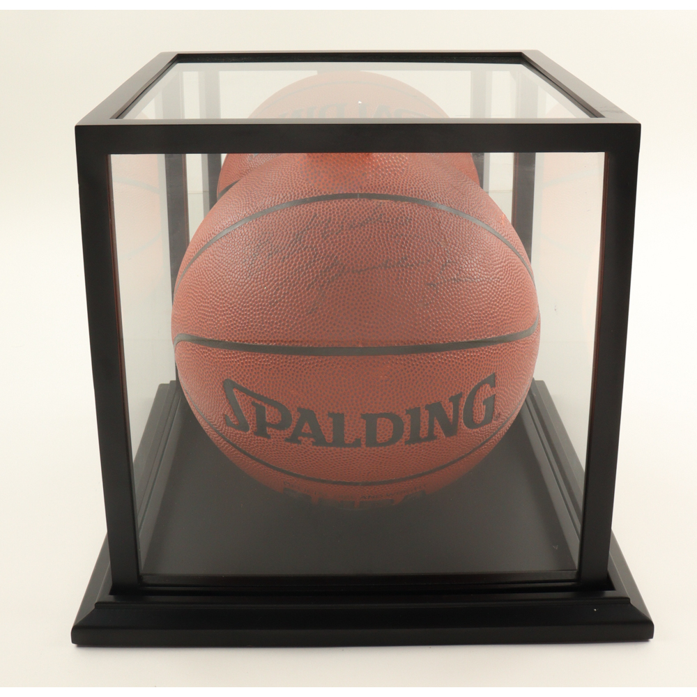 Michael Jordan Signed Vintage NBA Basketball With Display Case (JSA ...