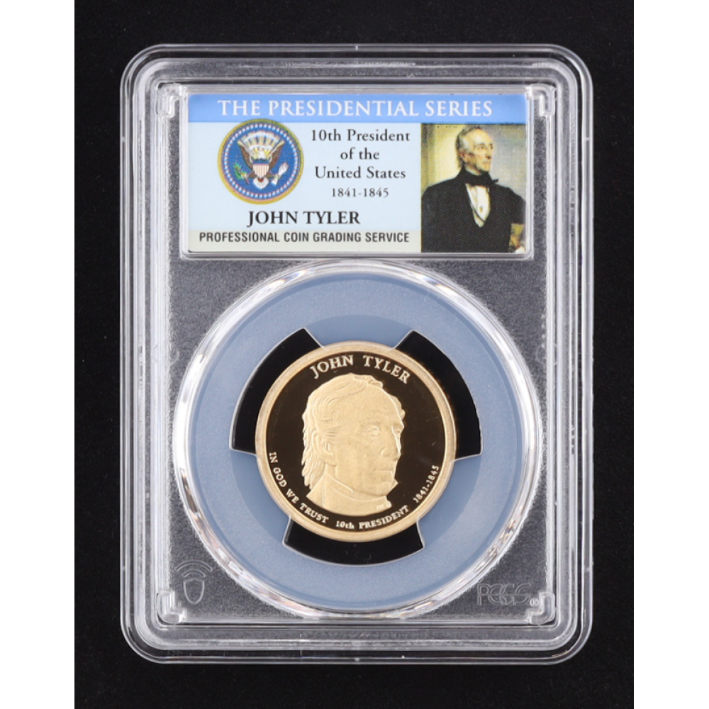 2009-S U.S. Presidential Proof $1 Coin - John Tyler 10th President ...